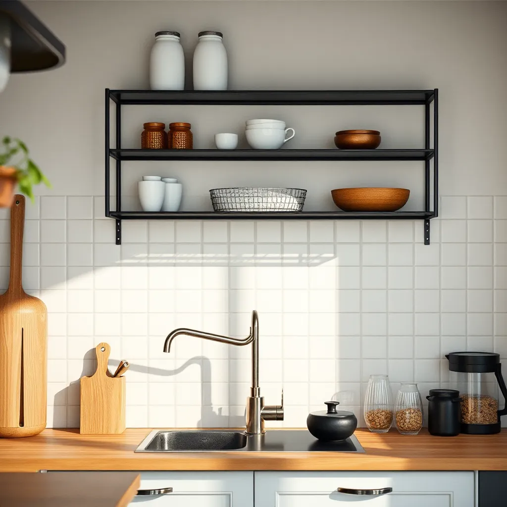 Small Metal Shelves: Enhance Your Kitchen Space