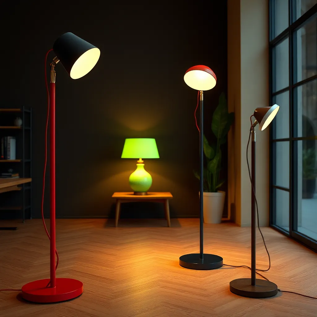 Exploring Multi-Colored Standing Lamps in Design