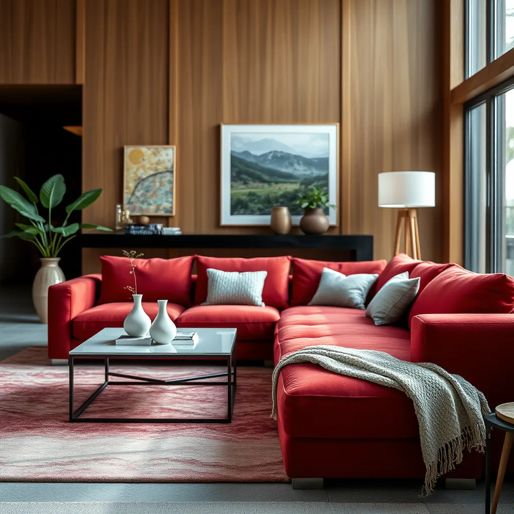 The Red Sectional Sofa with Chaise: A Comprehensive Guide